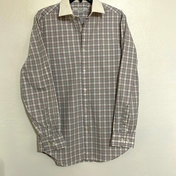 Perry Ellis | Shirts | Perry Ellis Slim Fit Elegant Mens Shirt Plaid ...